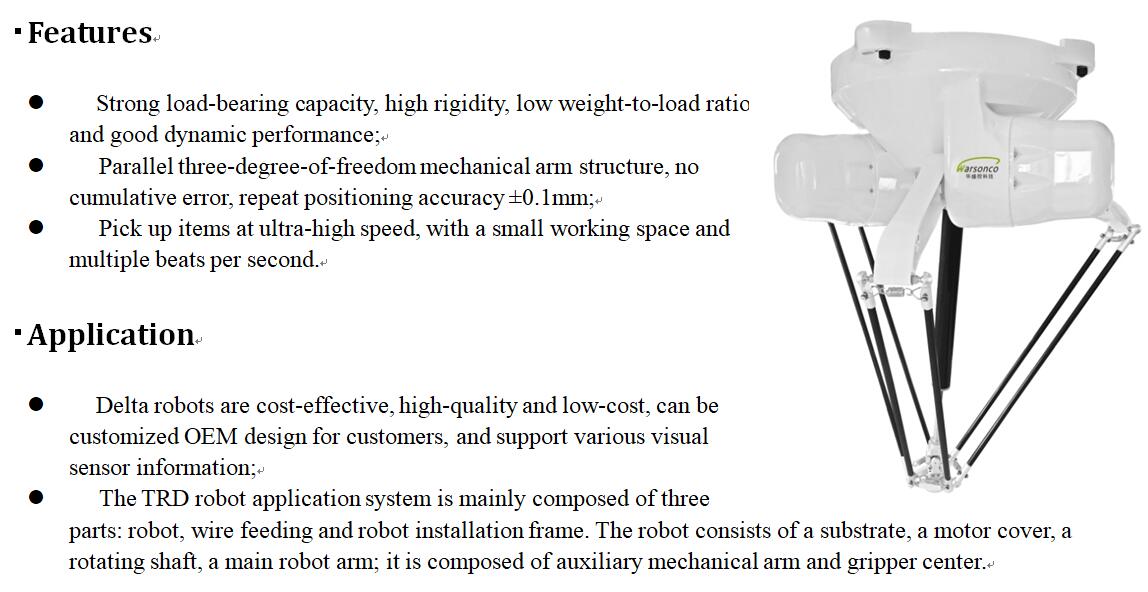 industrieller Hochgeschwindigkeits-Delta-Roboter-Spinnenroboter